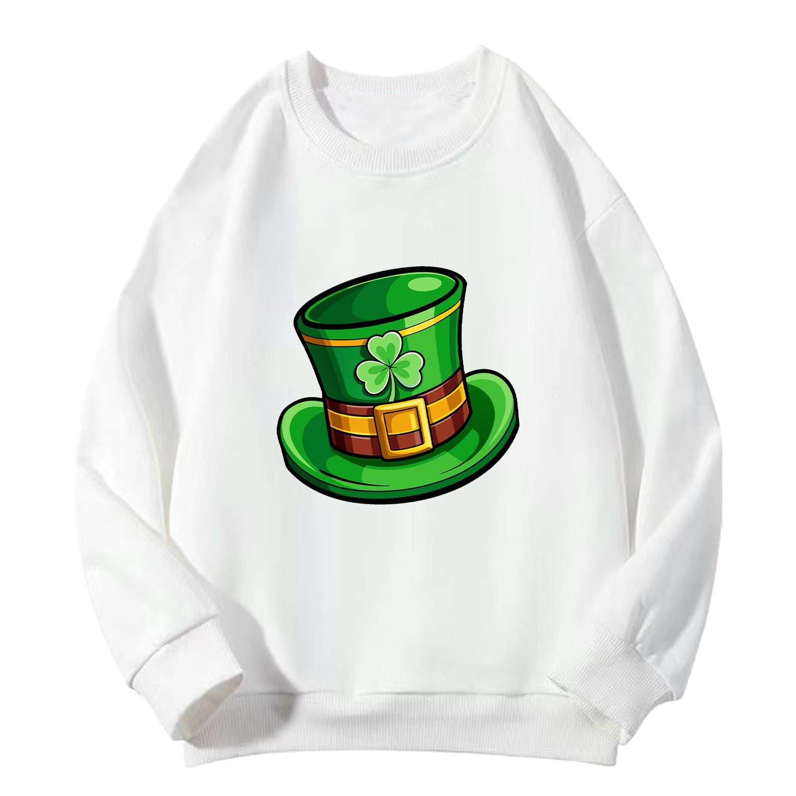 EnJoCho St Patric𝗄s Day Sweatshirt Girls Boys Irish Shamroc𝗄 Crewneck ...