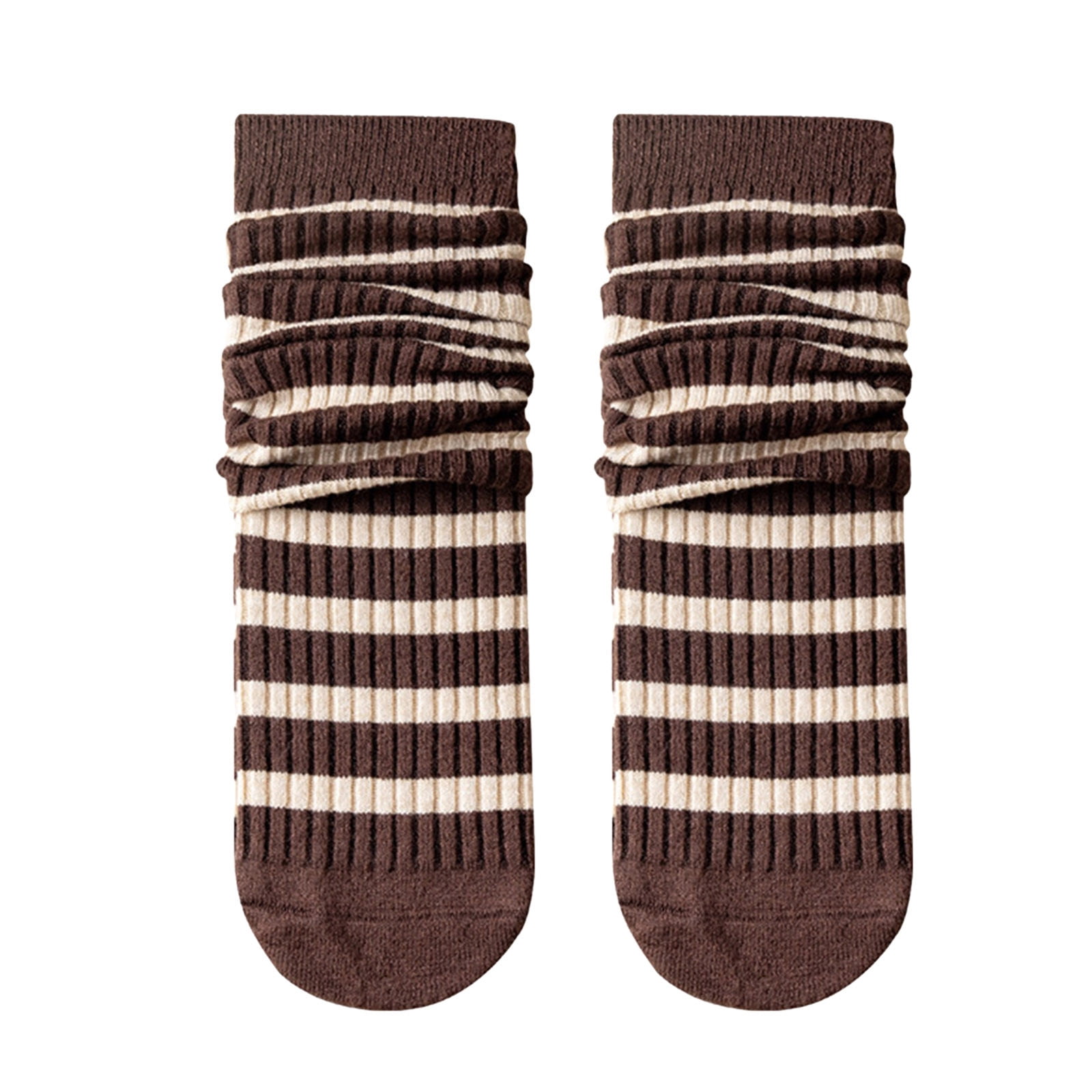 EnJoCho Striped Medium-Length Socks For Women, Women Striped Socks Mid ...