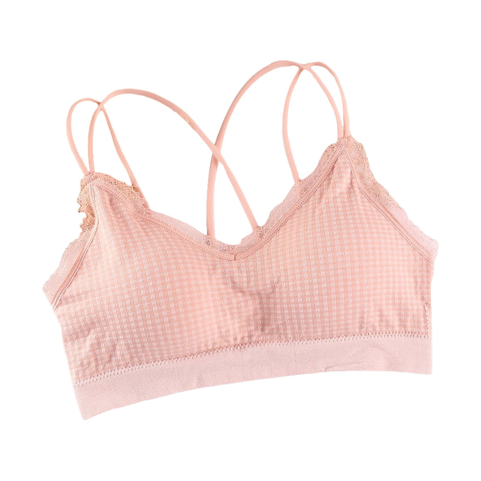 EnJoCho Teen Girls' Bra With Removable Pads Strap Sports Bra Training ...