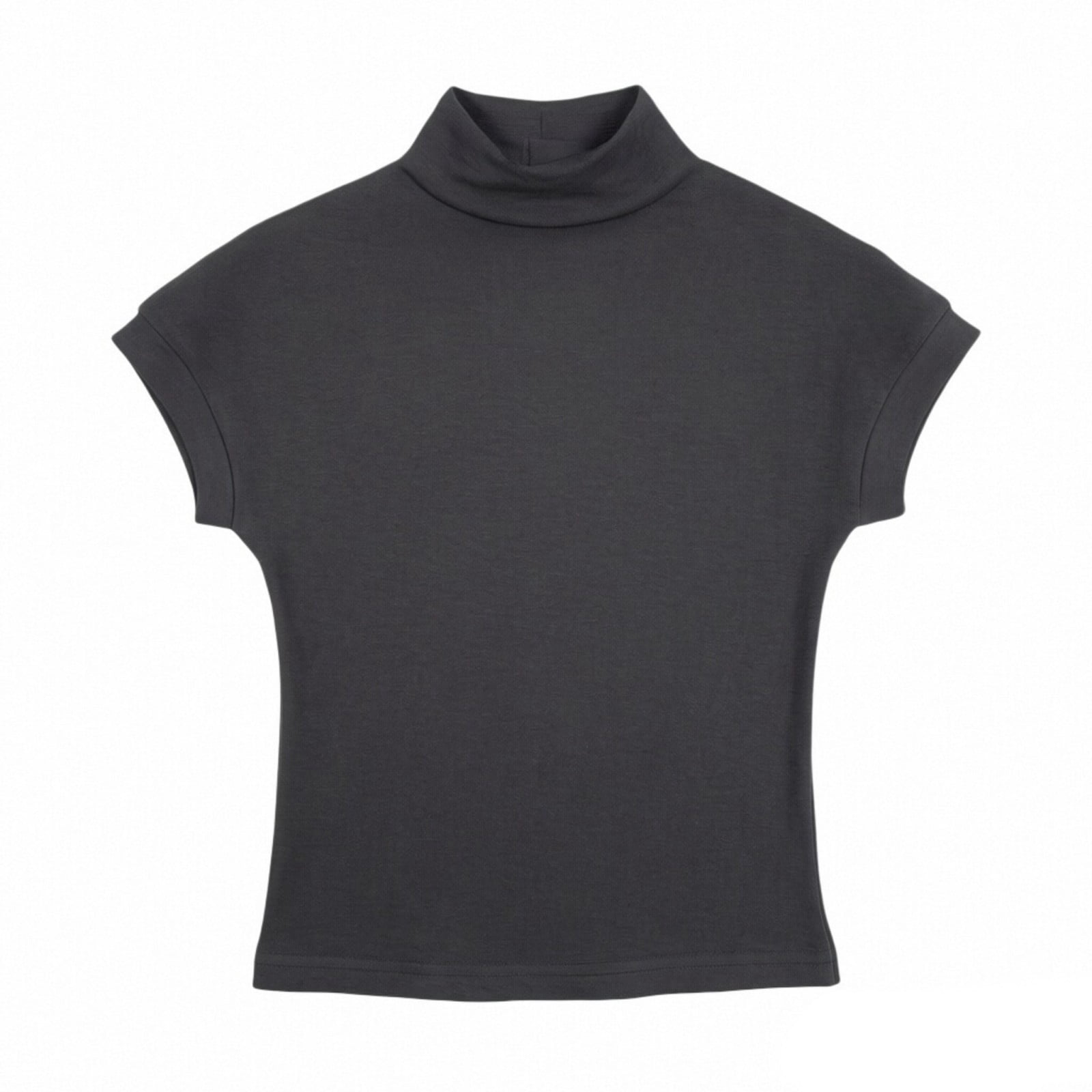 EnJoCho Teen Girls Fashion Moc𝗄 Turtle Neck Cap Sleeve Shirts Slim Fit ...