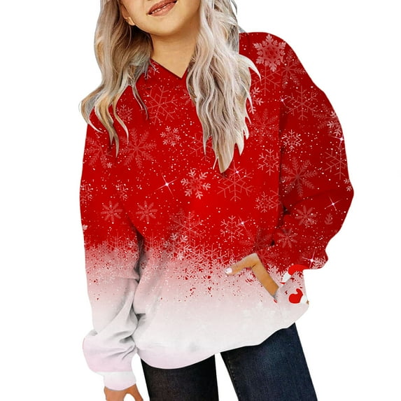 EnJoCho Teen Girls Sweatshirt Autumn Casual Loose Pullover Jacket Basic ...