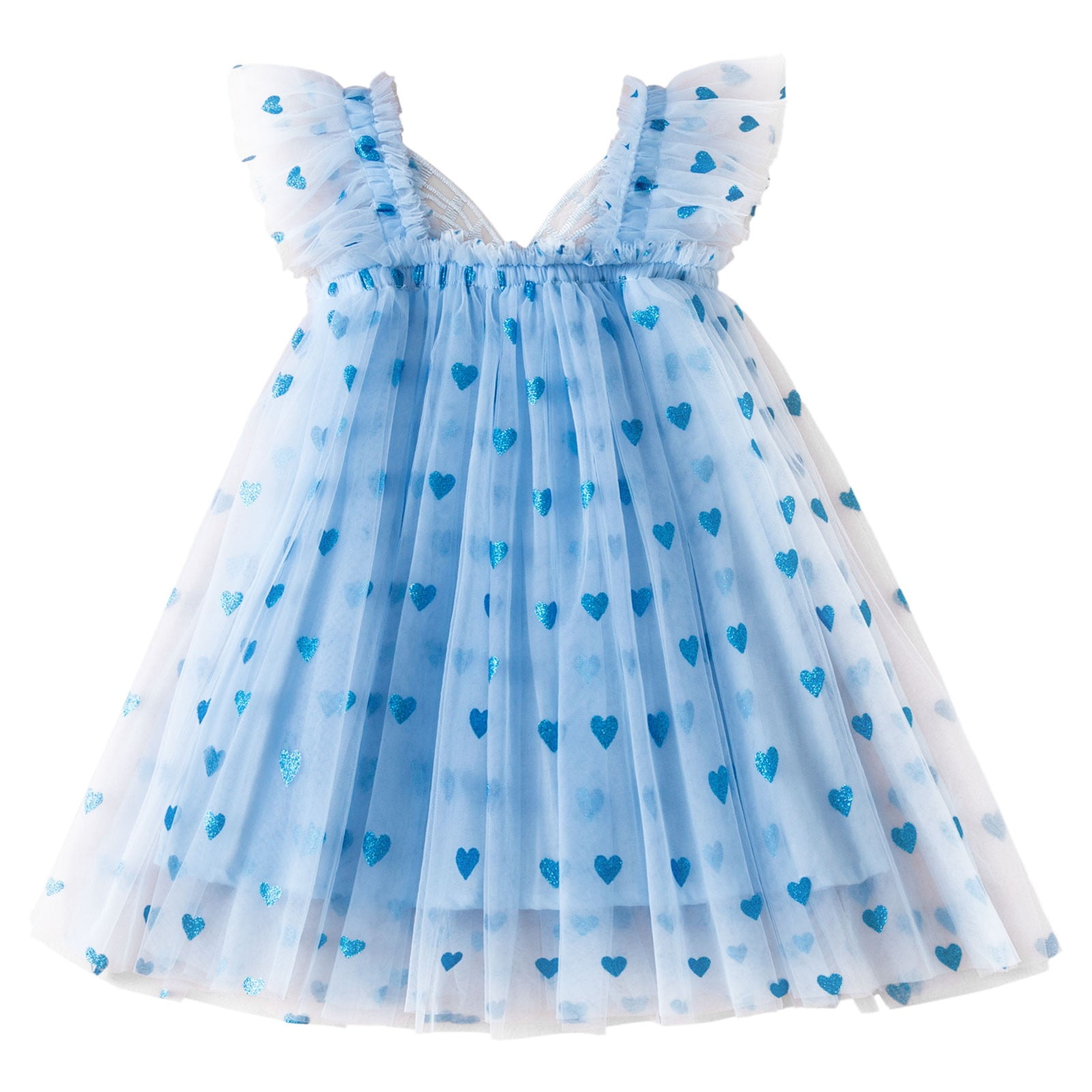 EnJoCho Toddler Baby Girl Princess Fai𝗋y Dress Floral Tulle Tutu Party ...