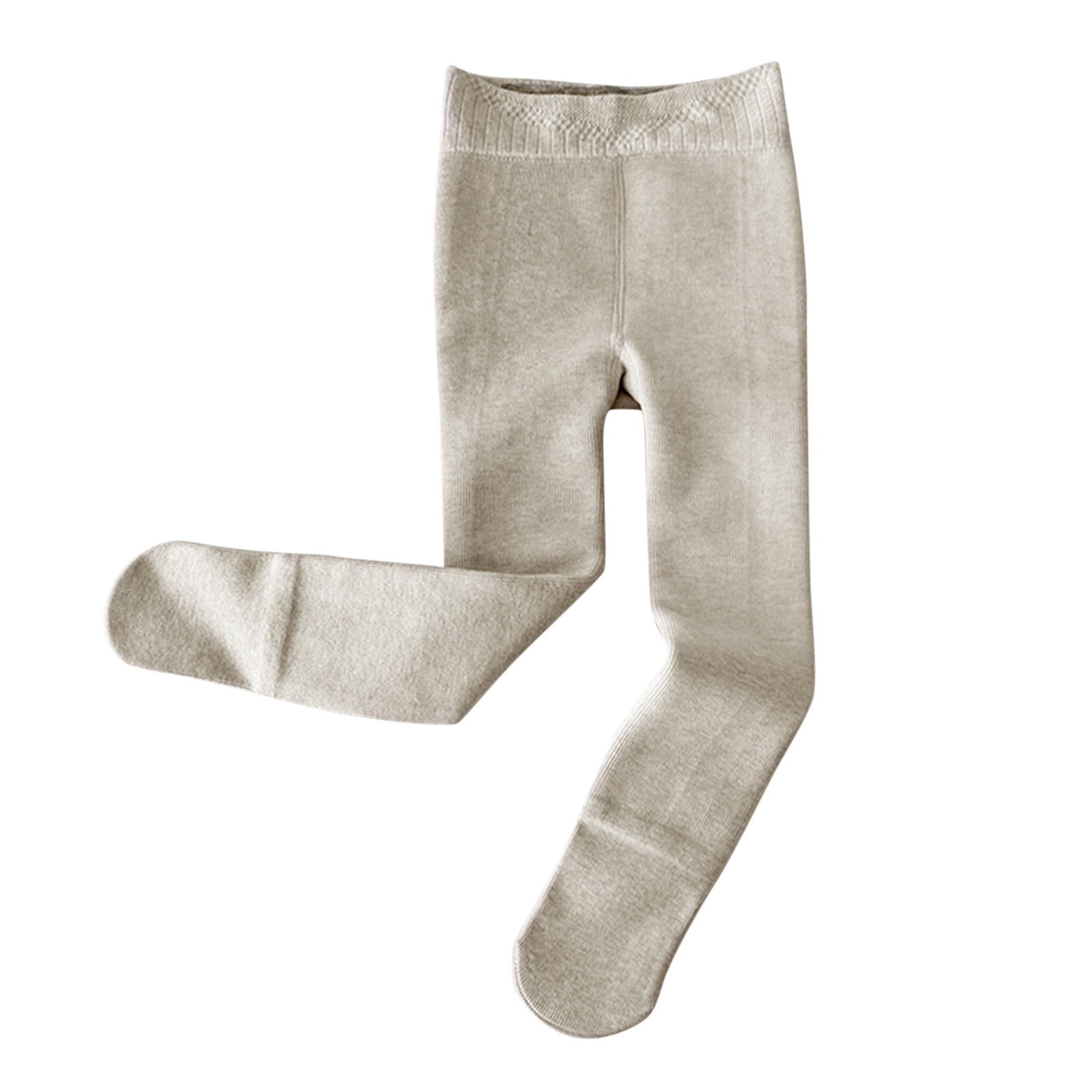 EnJoCho Toddler Baby Girls Warm Cotton Lined Knitted Leggings Full ...