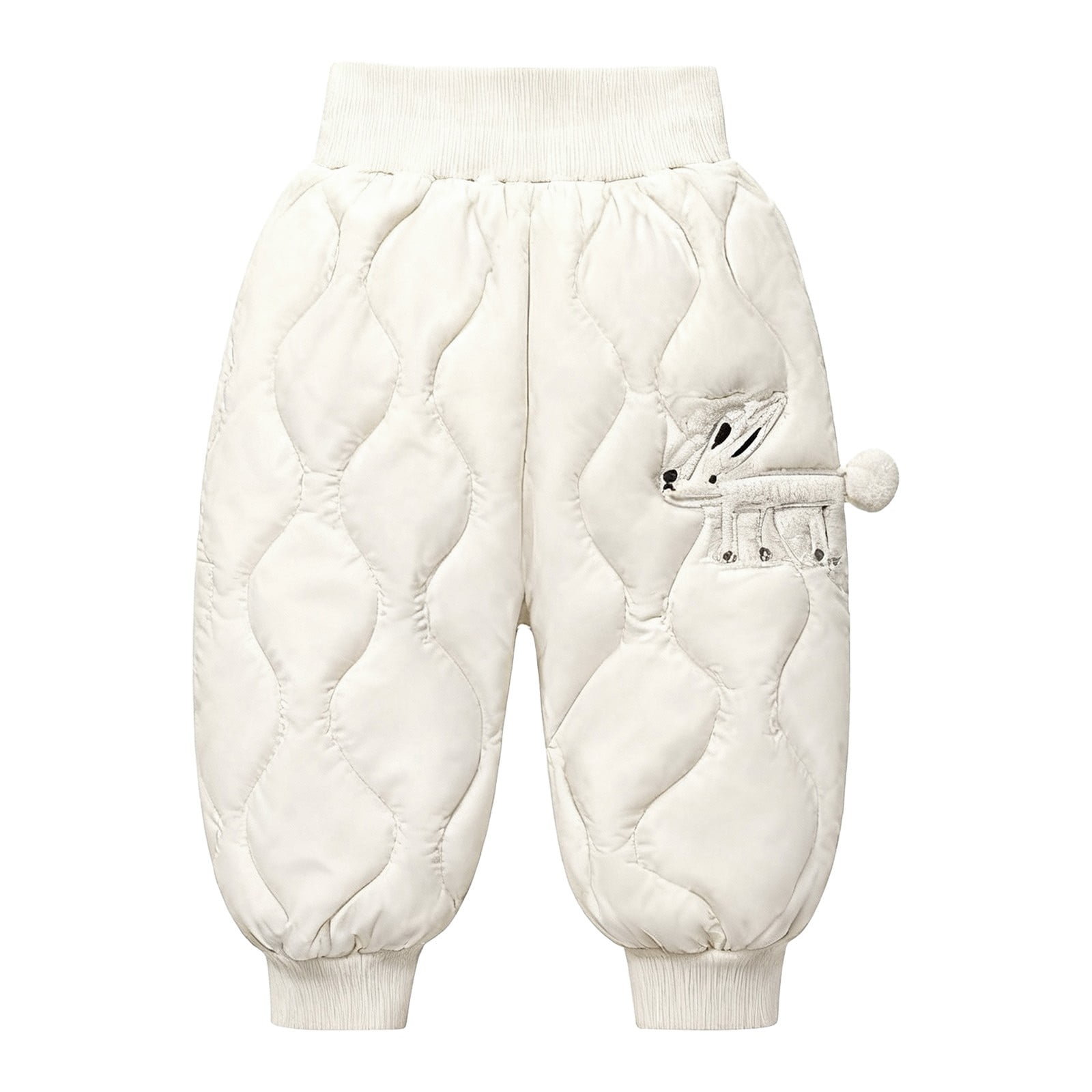 EnJoCho Toddler Baby Glitter Ski Pants 𝖶aterproof Puffer Sweatpants ...