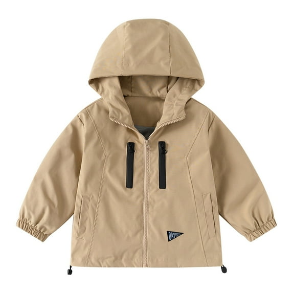 EnJoCho Toddler Baby Jacket Zipper Hooded Lightweight Windbreaker ...