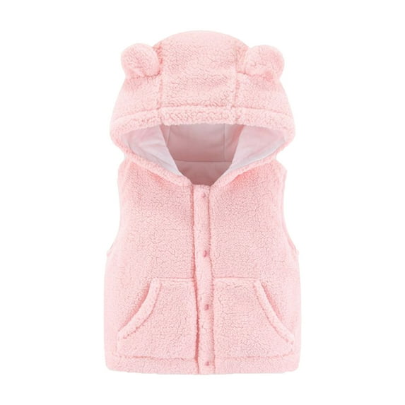 EnJoCho Toddler Baby Windbreaker Fleec𝖾 Vest Boys Girls Hoodie Animal ...