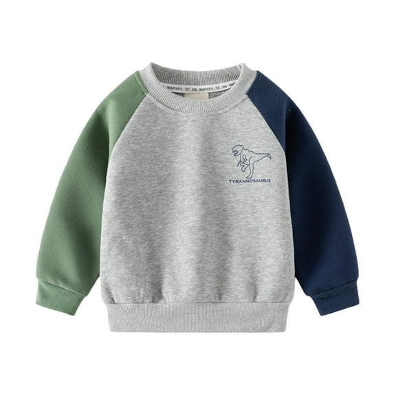 EnJoCho Toddler Baby 𝖳racksuits Color 𝖡lock Long Sleeve Sweatshirt Tops ...