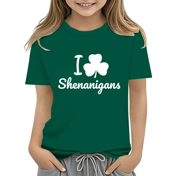 EnJoCho Toddler Boy Girl Kids St Patric𝗄s Day Shirts Short Sleeve ...