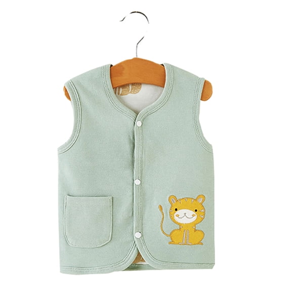 EnJoCho Toddler Boys Girls Cotton Thick Warm Sleeveless Vest Button ...