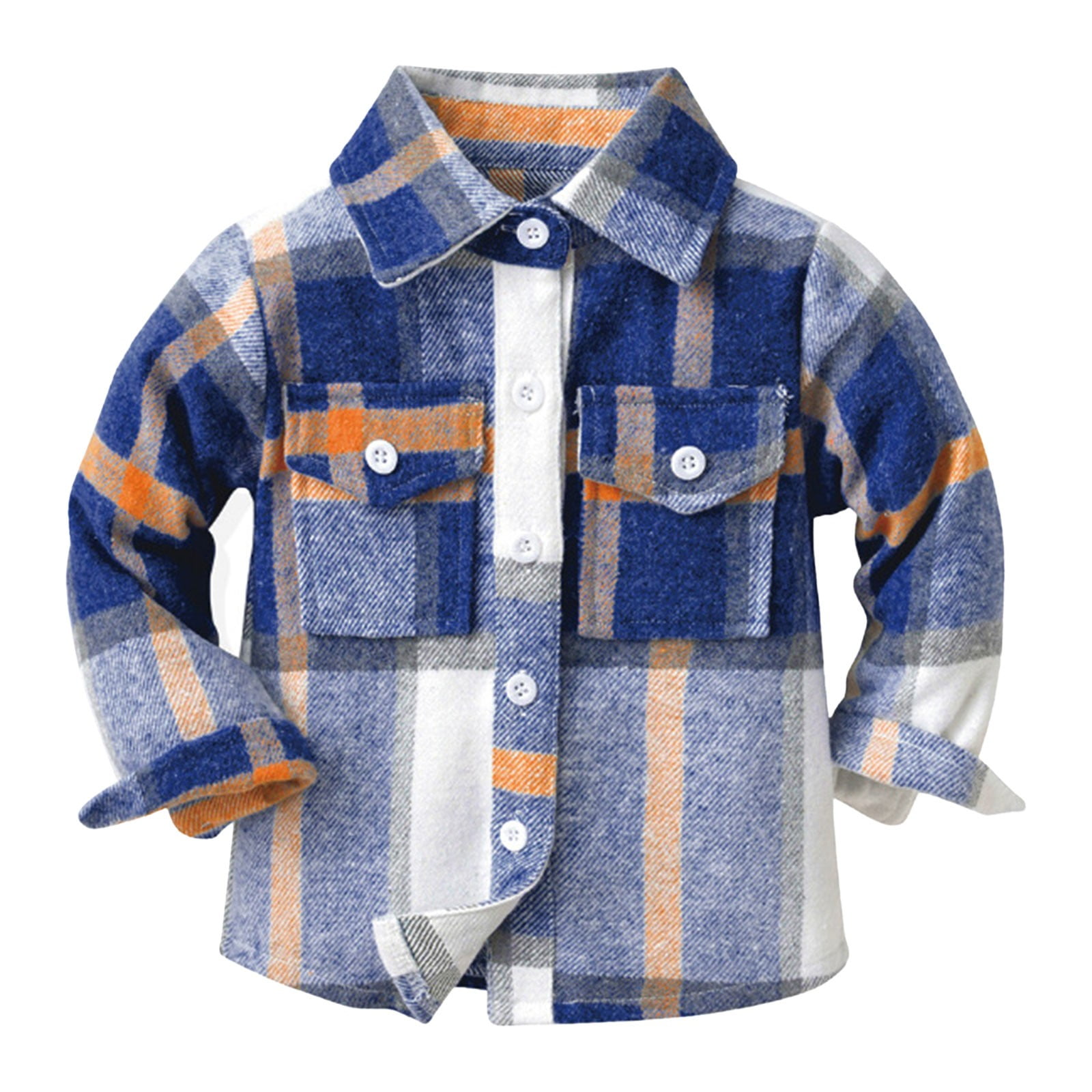 EnJoCho Toddler Boys Girls Shirt Coat Jacket Plaid Long Sleeve Kids ...