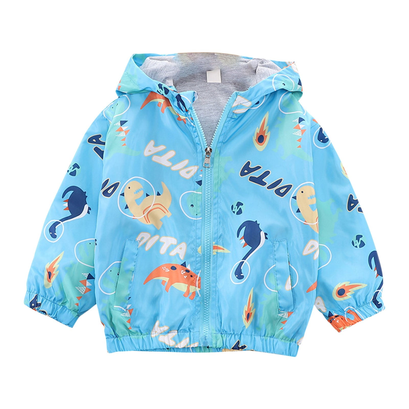 EnJoCho Toddler Boys Girls Windbreaker Casual Lightweight Zip Hooded ...