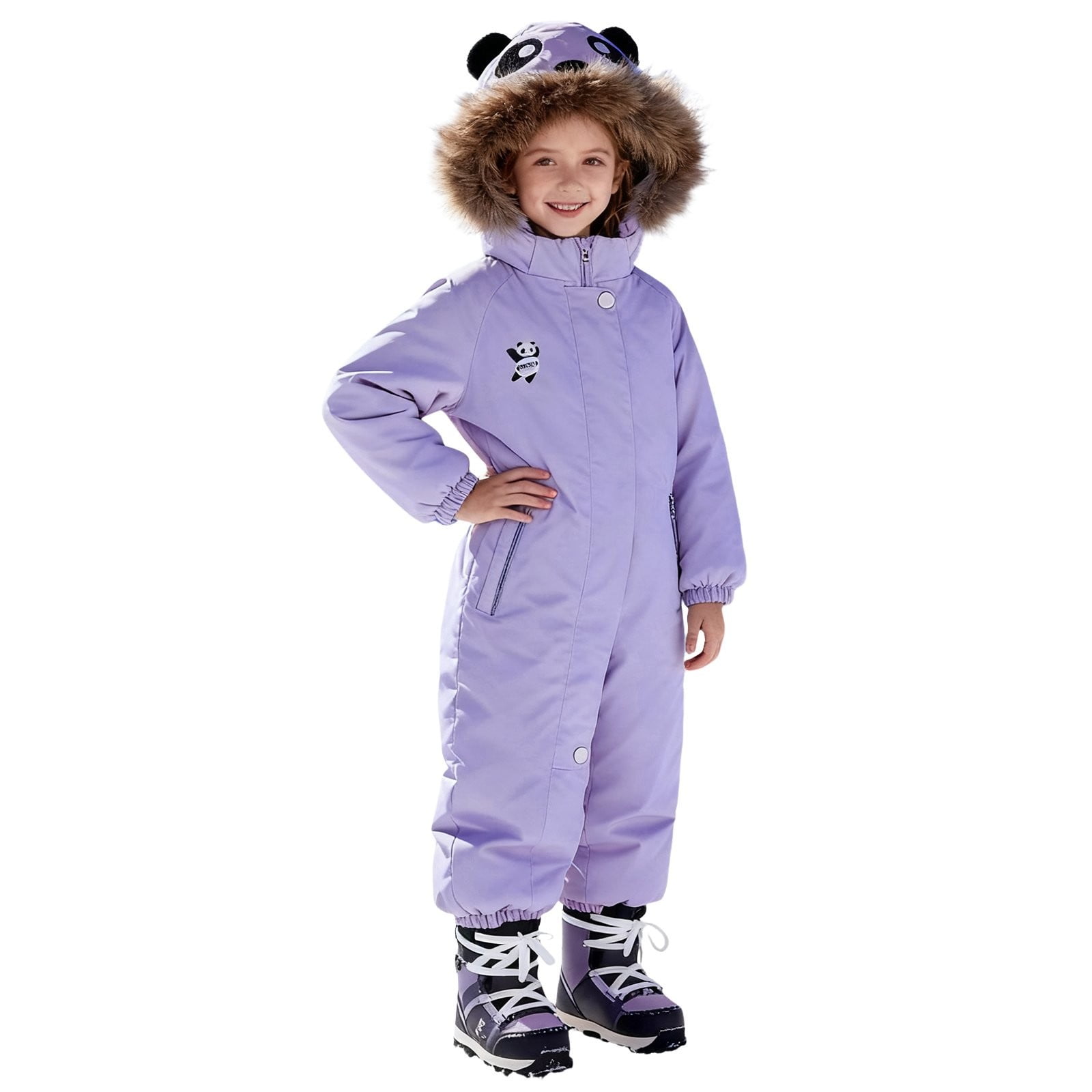 EnJoCho Toddler Boys Girls Winter Snowsuit Baby Winter Puffer Jumpsuit ...