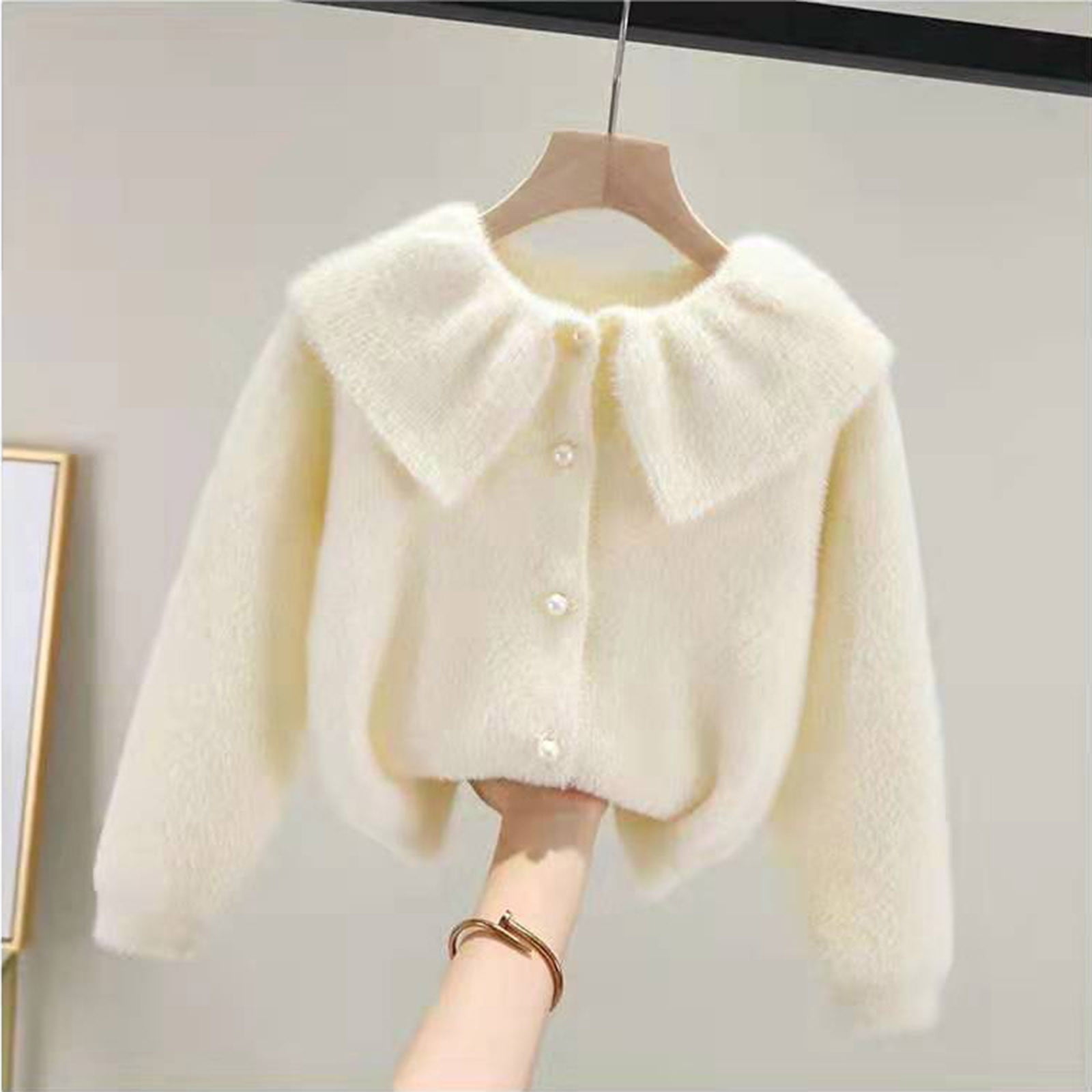 EnJoCho Toddler Children Kids Baby Boys Girls Solid Long Sleeve Sweater ...