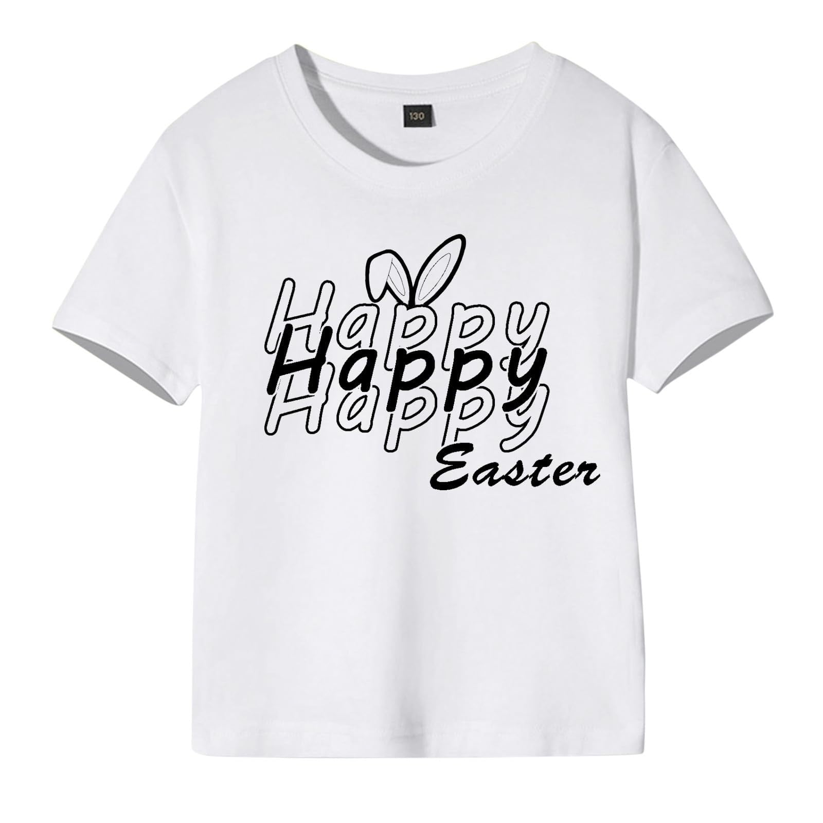 EnJoCho Toddler Fashion Blouse Cute Bunny T Shirt for Girls Easter ...
