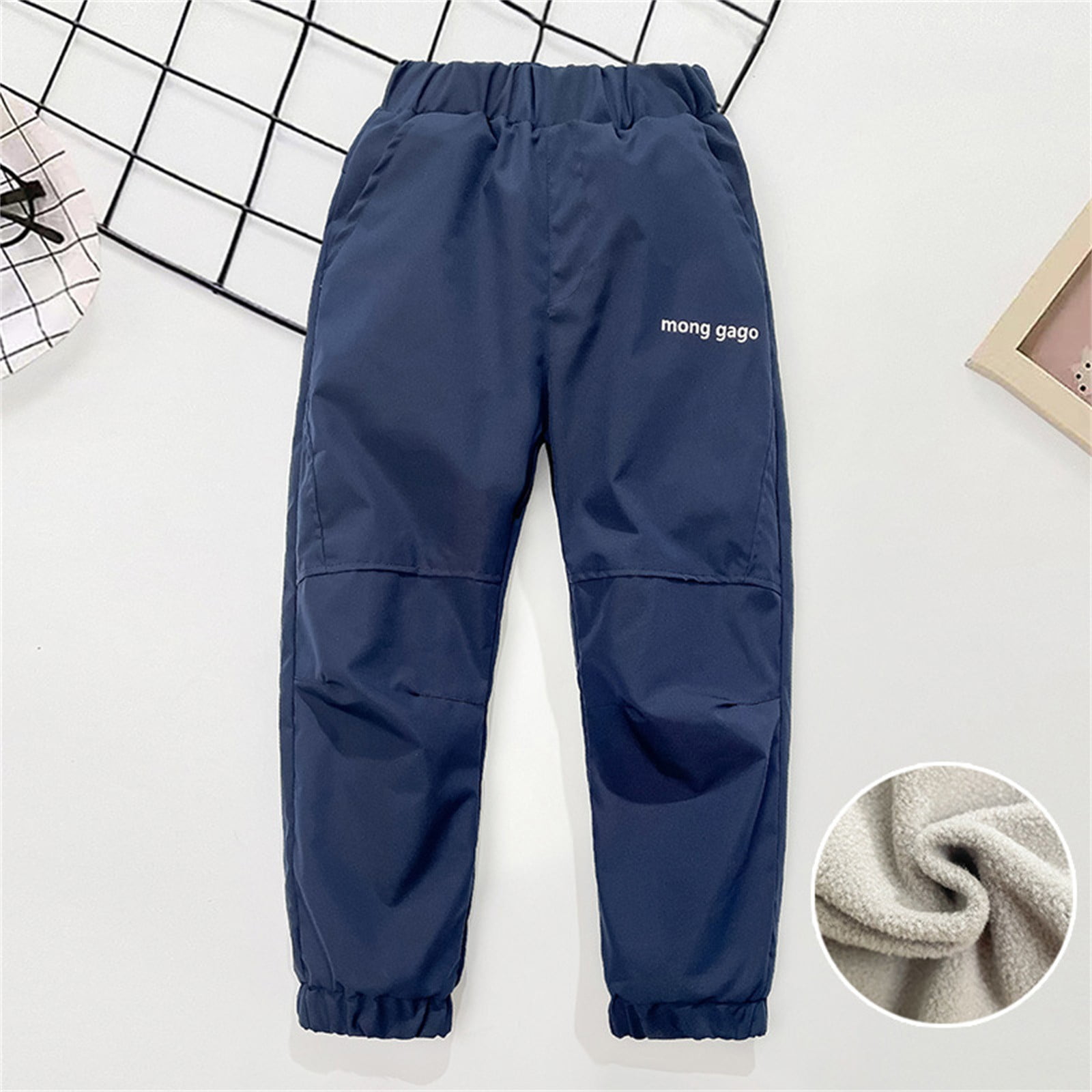 EnJoCho Toddler Fleec𝖾 Lined Warm Joggers Thermal Winter Sweatpants ...