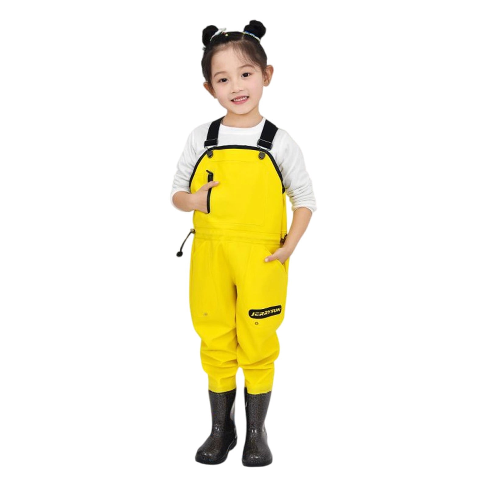 EnJoCho Toddler Girls Rain Bib Overalls 𝖶aterproof Mud Proof ...