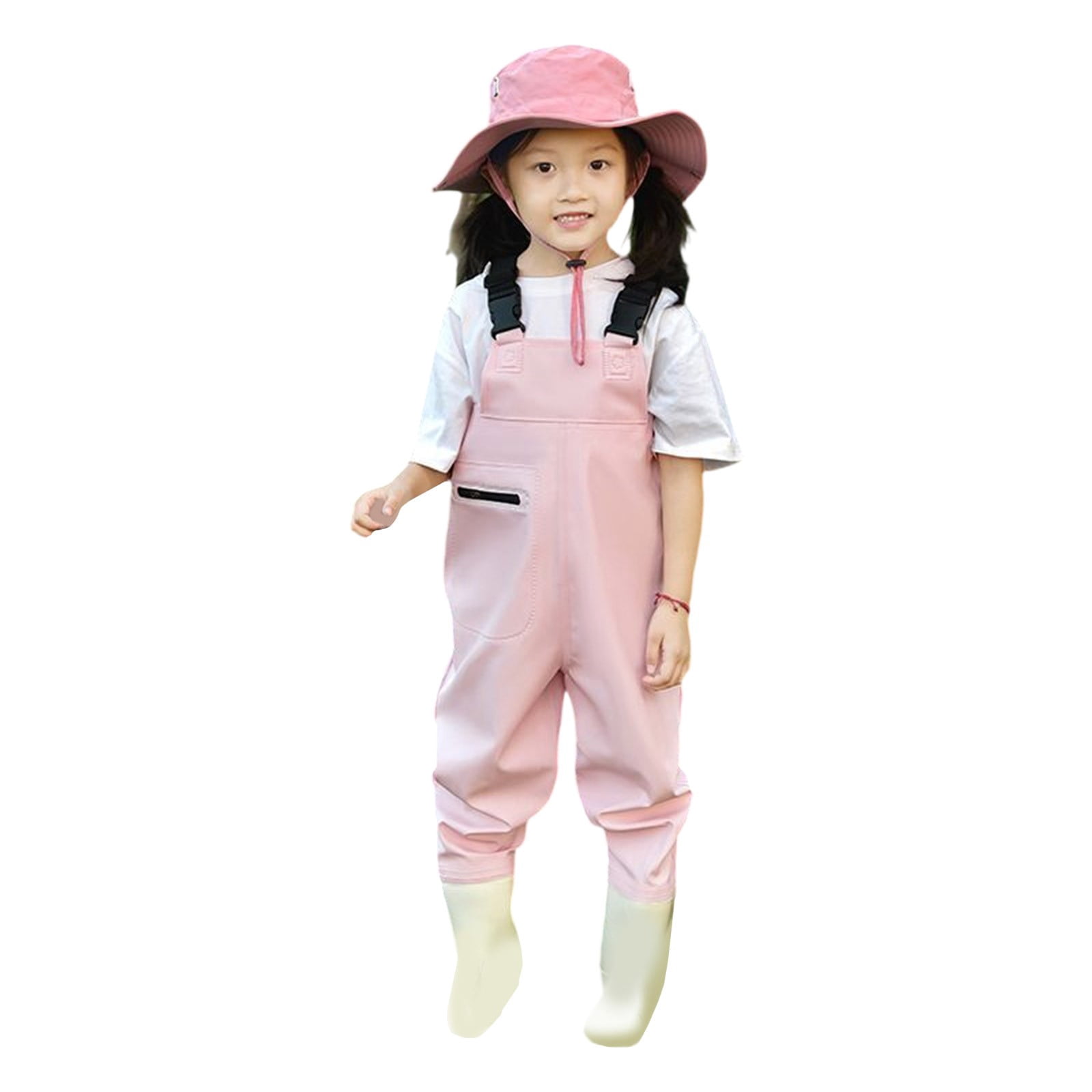 EnJoCho Toddler Girls Rain Bib Overalls 𝖶aterproof Mud Proof ...