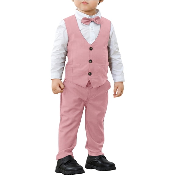 EnJoCho Toddler Kids Baby Boys Formal Suit Gentleman Outfit Long Sleeve ...