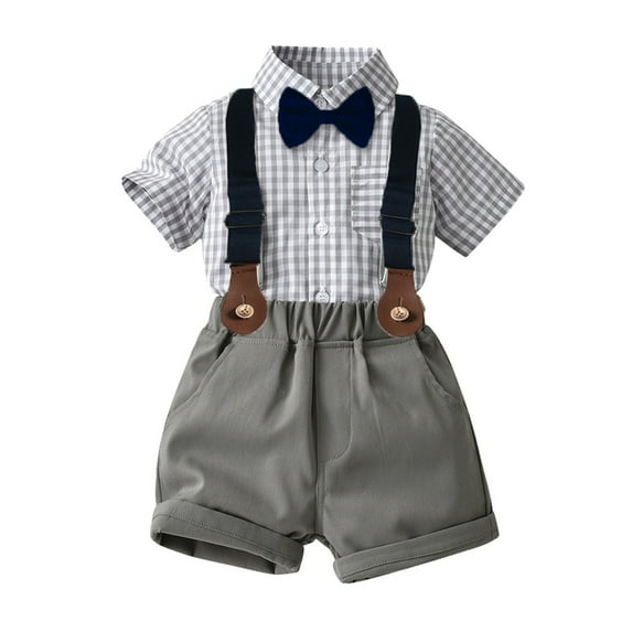 EnJoCho Toddler Kids Baby Boys Formal Suit Gentleman White Shirt with ...