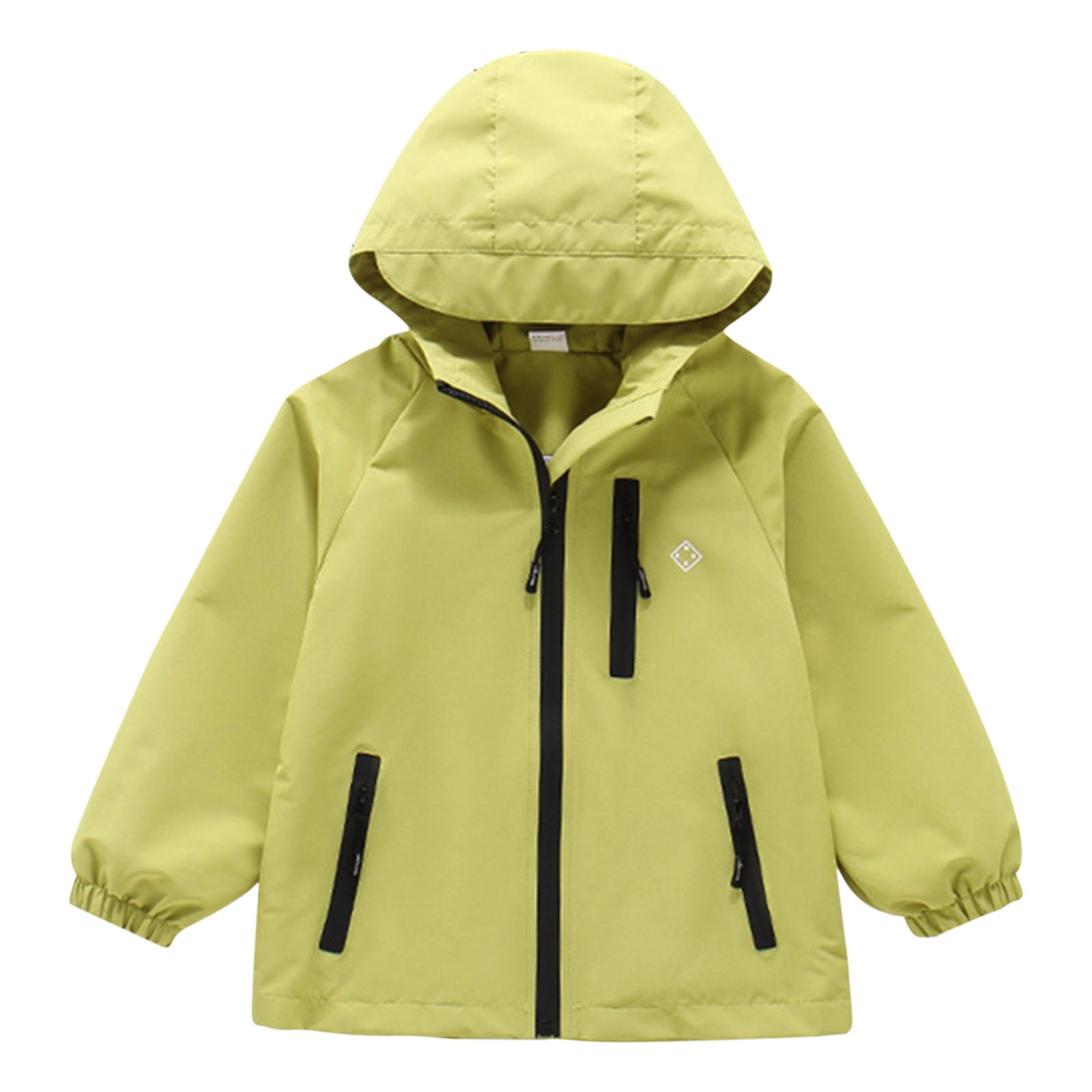 EnJoCho Toddler Zip up 𝐇ooded Rain Jackets Front Pockets Thin ...