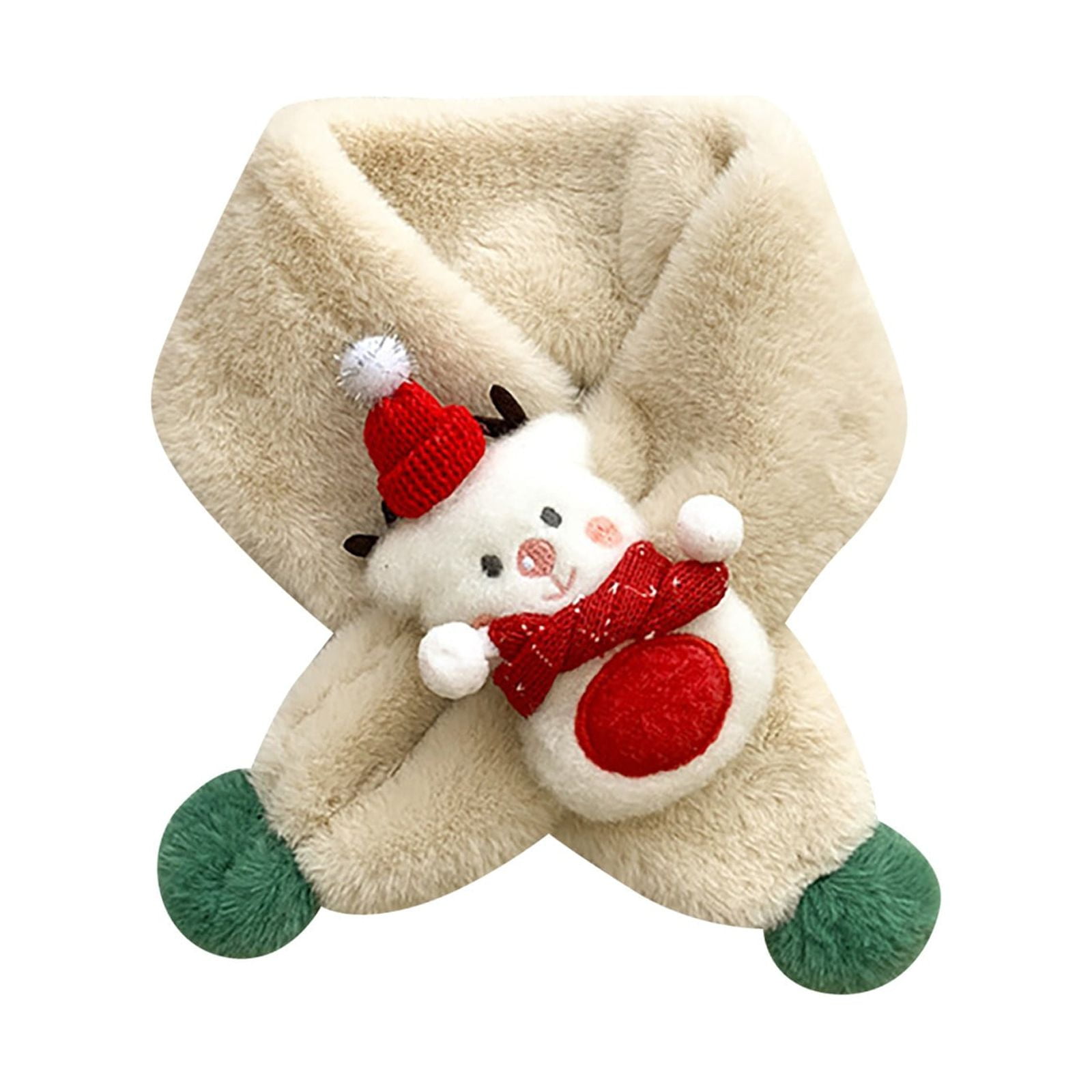 EnJoCho Winter Christmas Plush Shawl Scarf Kid Fashion Scarf for Girls ...