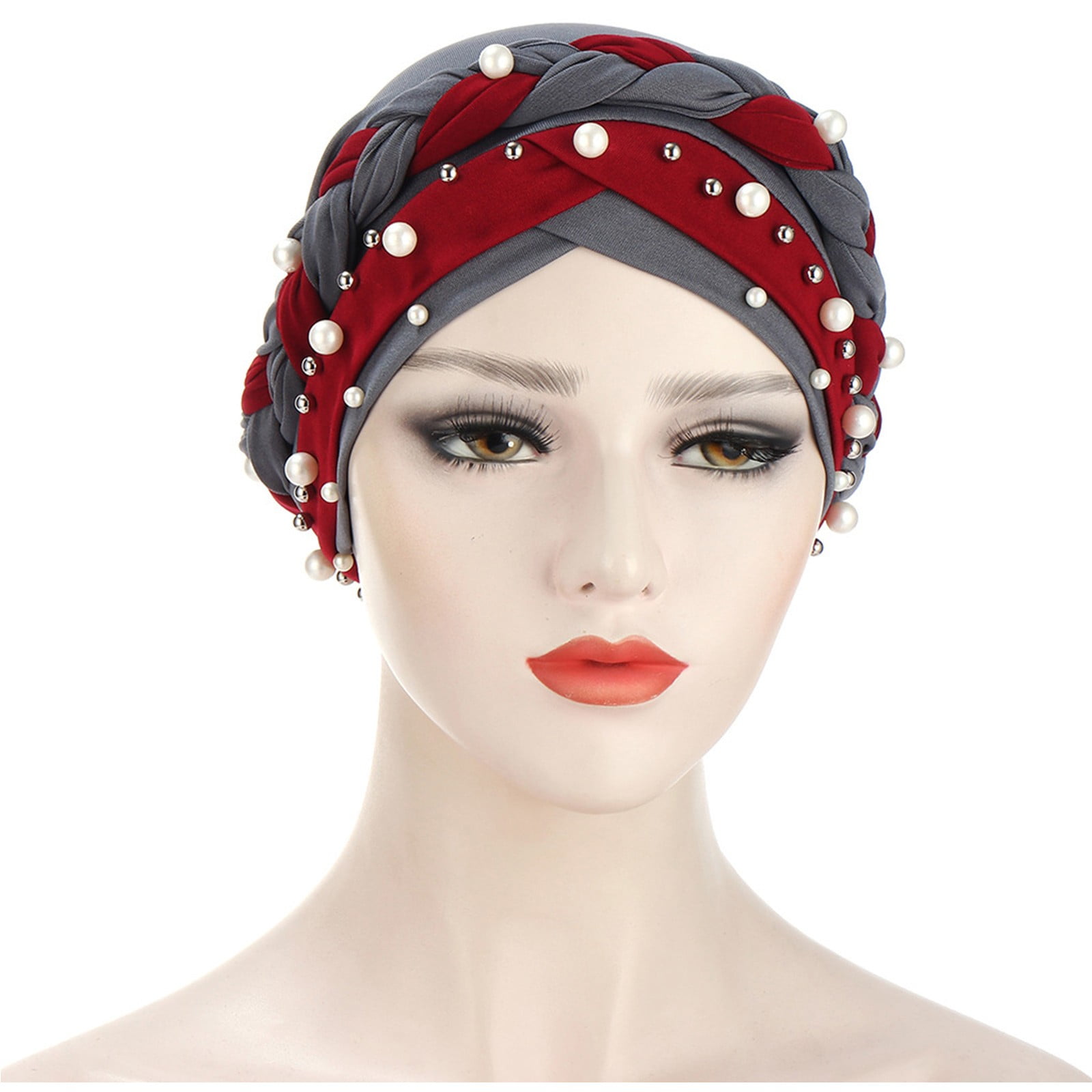 EnJoCho Women Foldable Cap Pleated Head Wraps Scarf Turban Chemo Caps ...