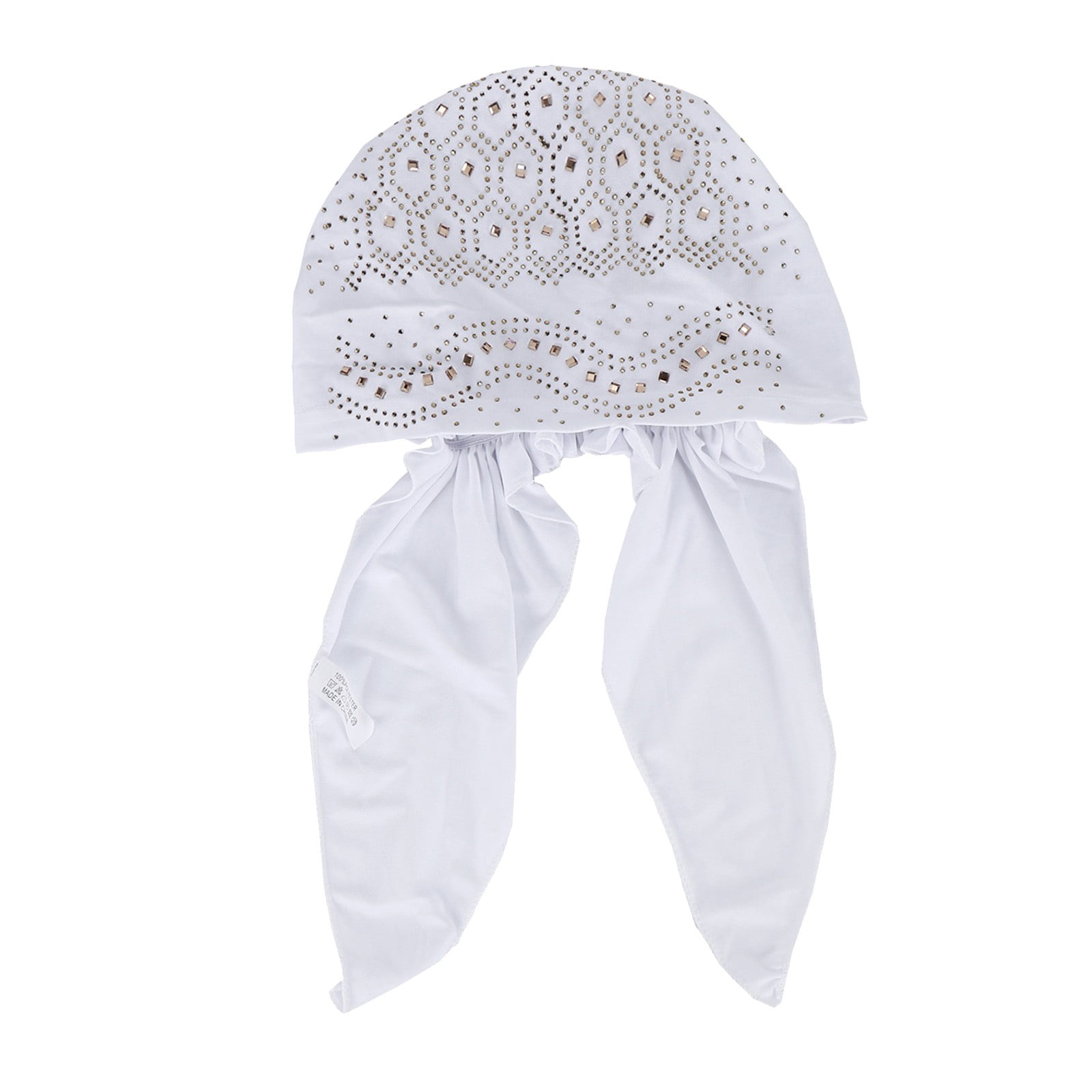 EnJoCho Women Hat Fashion Hijab Hat With Diamond Hat Stretch Multicolor ...