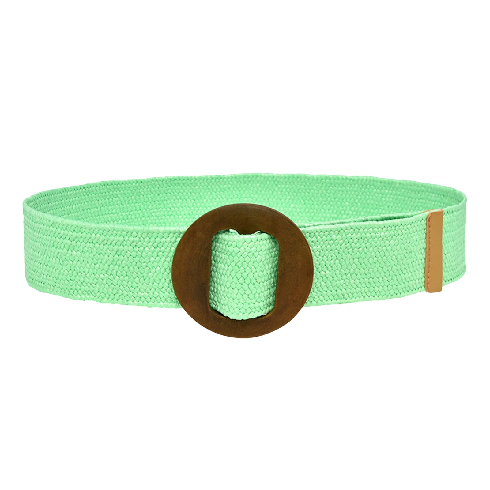 EnJoCho Women Straw Woven Belt Elastic Rattan Waist Belt Stretch Boho ...