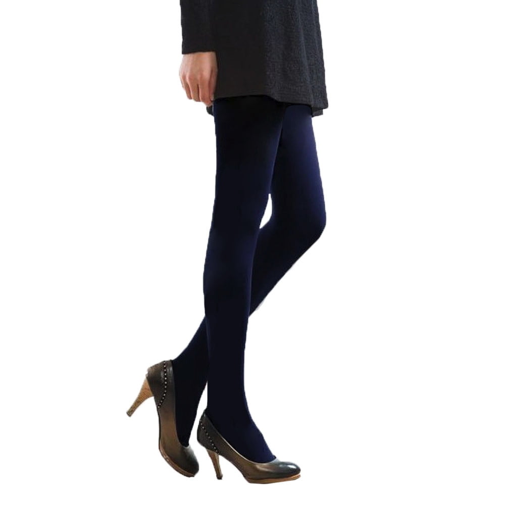 EnJoCho Women's Soft Semi Opaque Solid Color Footed Pantyhose Tights ...