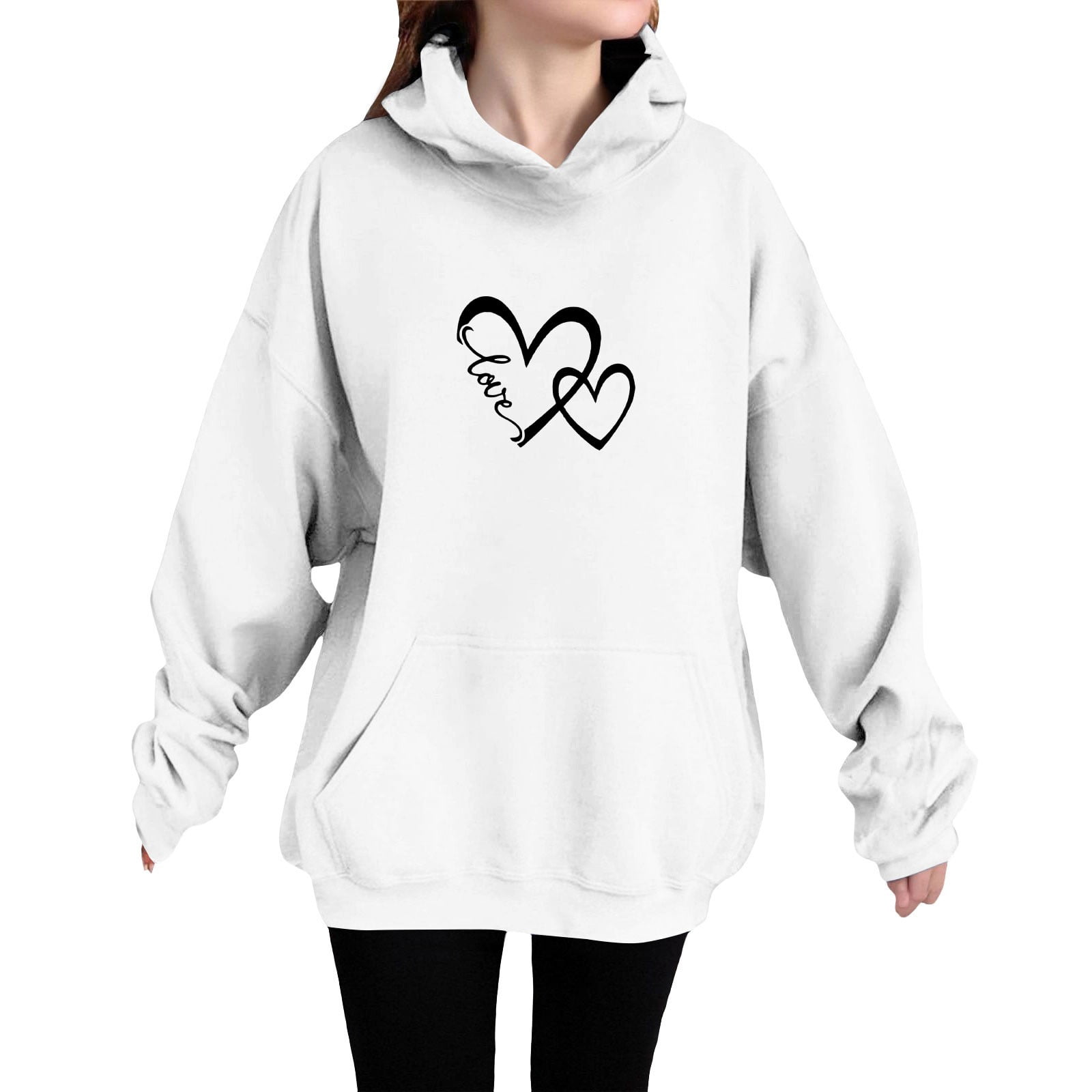 EnJoCho Youth Boys Girls Hooded Sweatshirt Fleece Pullover Top Fashion ...