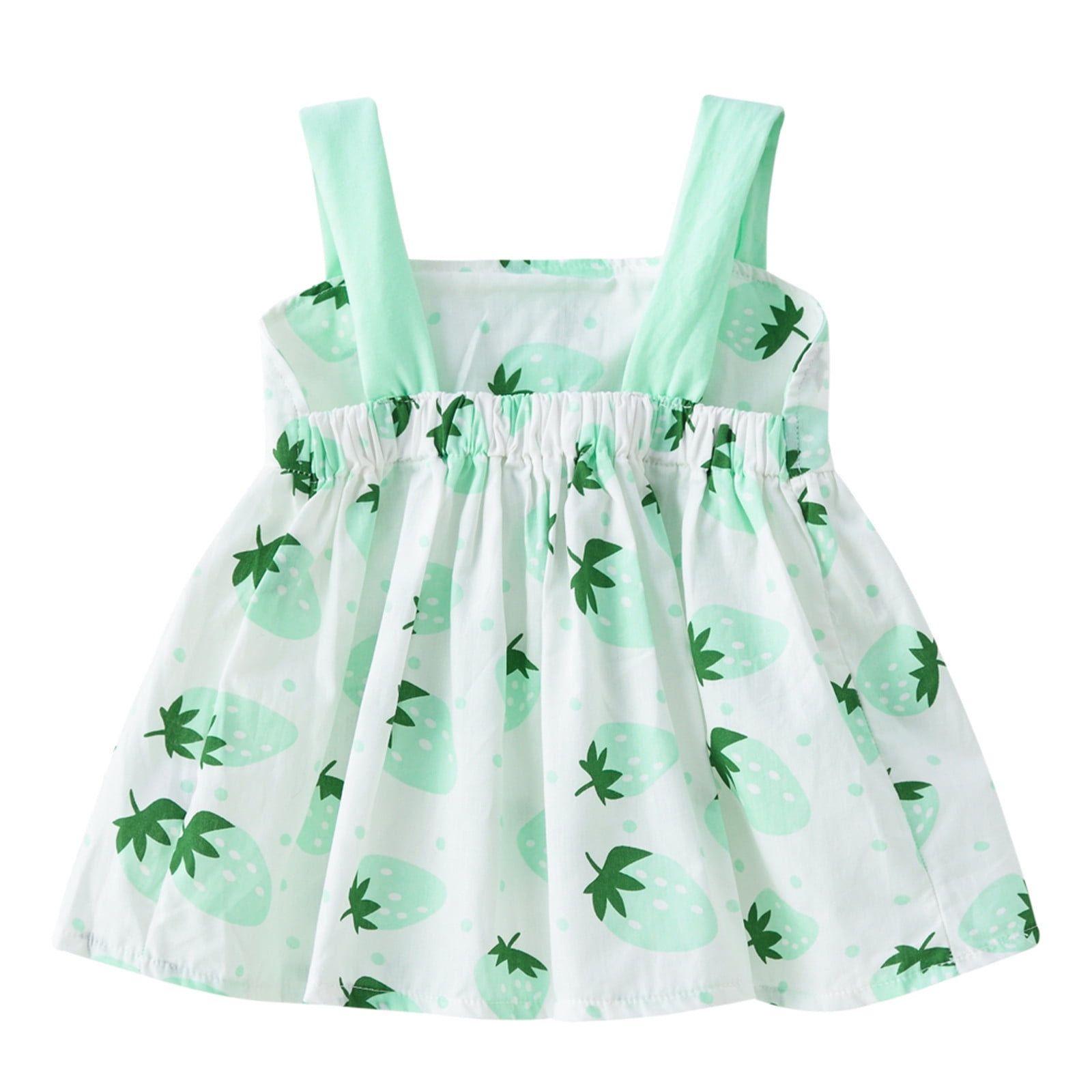 EnJoCho toddler Baby Casual Dress Kids Girls Sleeveless Fruit Heart ...