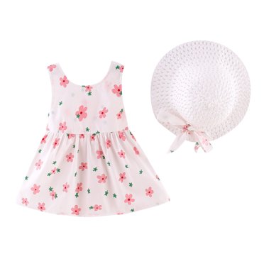 PatPat Floral Toddler Girl Summer Dress Set, Sleeveless Dress & Ruffled Cardigan, Mintblue, 5-6 ...