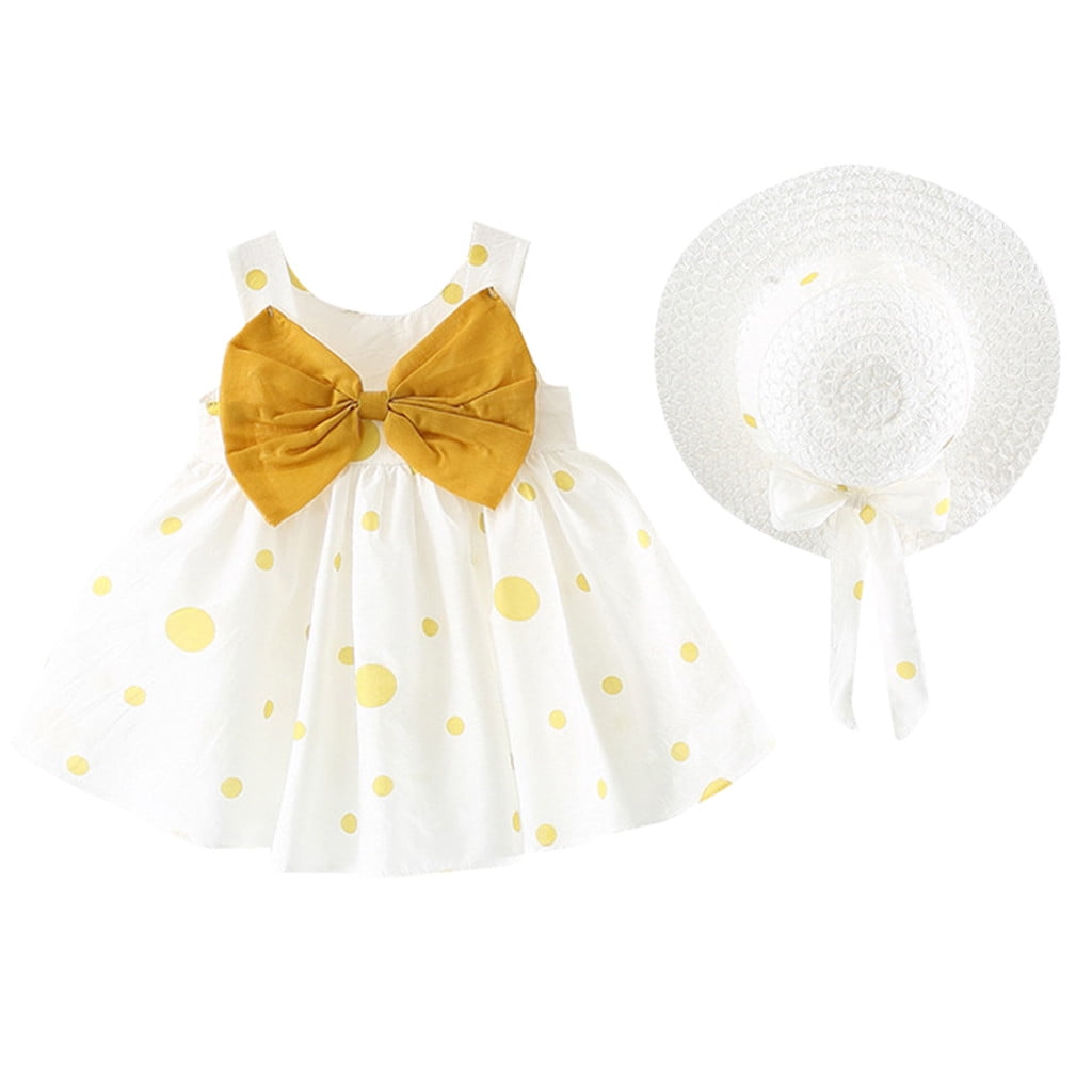EnJoCho toddler Cute Dress Baby Girl Kids Summer Sleeveless O-neck ...