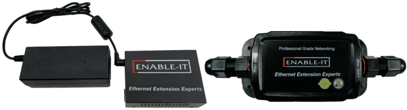 Enable-IT 1-Port Outdoor Coax PoE Extender Kit - 100Mbps PoE - Walmart.com