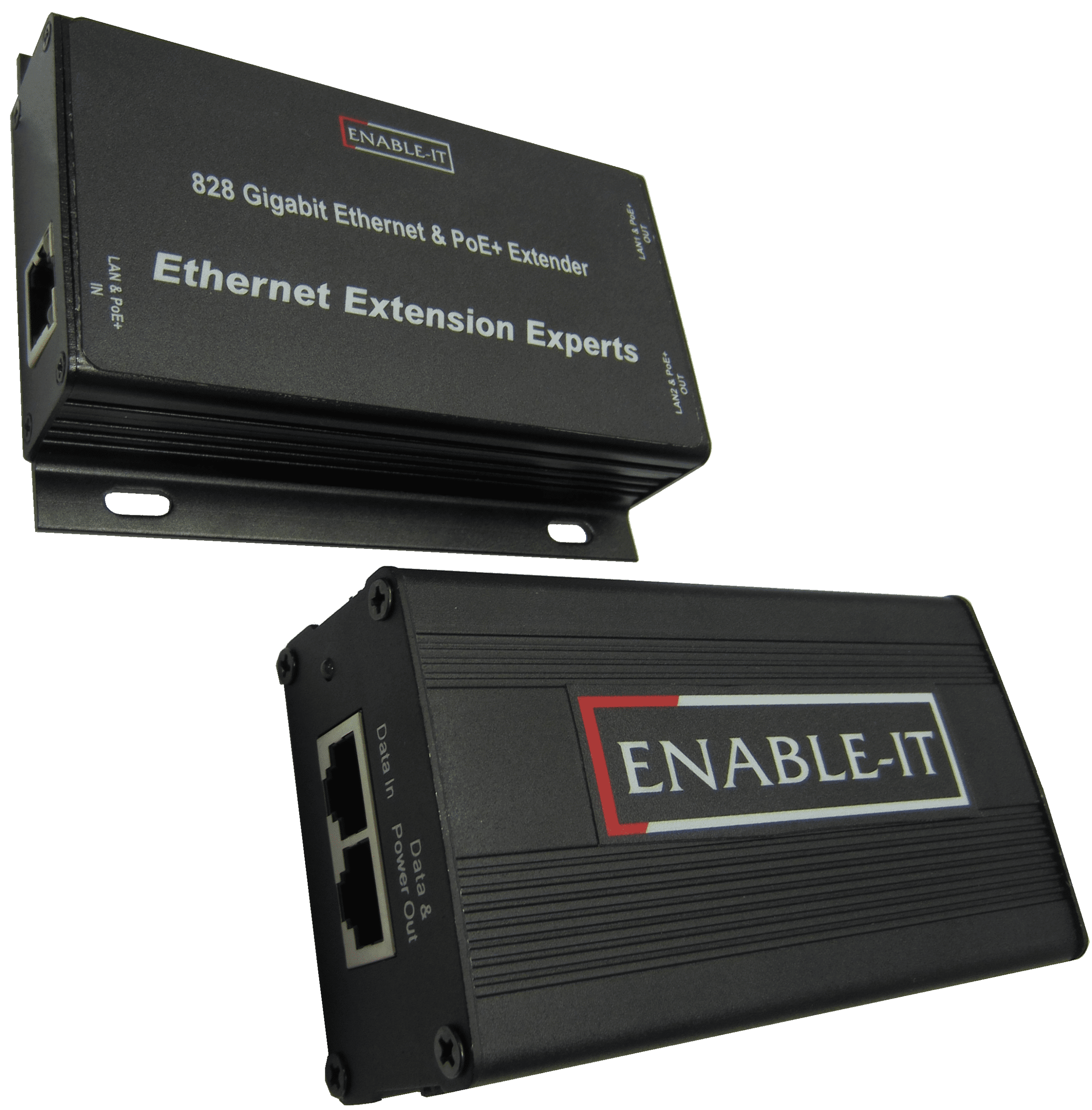 Enable-IT 2-Port PoE Extender Kit - Gigabit PoE over 4-pair wiring ...