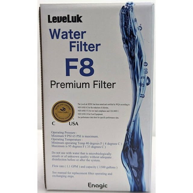 Enagic Premium Grade F8 Replacement Water Filter for Leveluk K8 Kangen8 ...