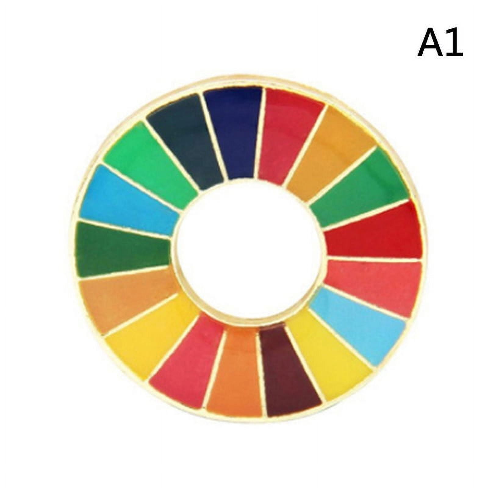 Enamal 17 Colors Sustainable Development Goals Brooch United Nations ...