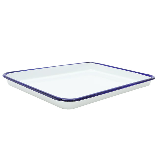 Enamel Bake Pan Enamel Baking Roasting Pan Tray Rectangular Serving ...