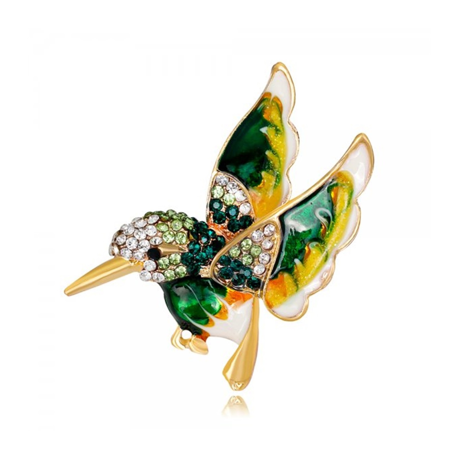 Enamel Bird Brooch Flying Fledgling Animal Brooch Scarf Dress Coat ...
