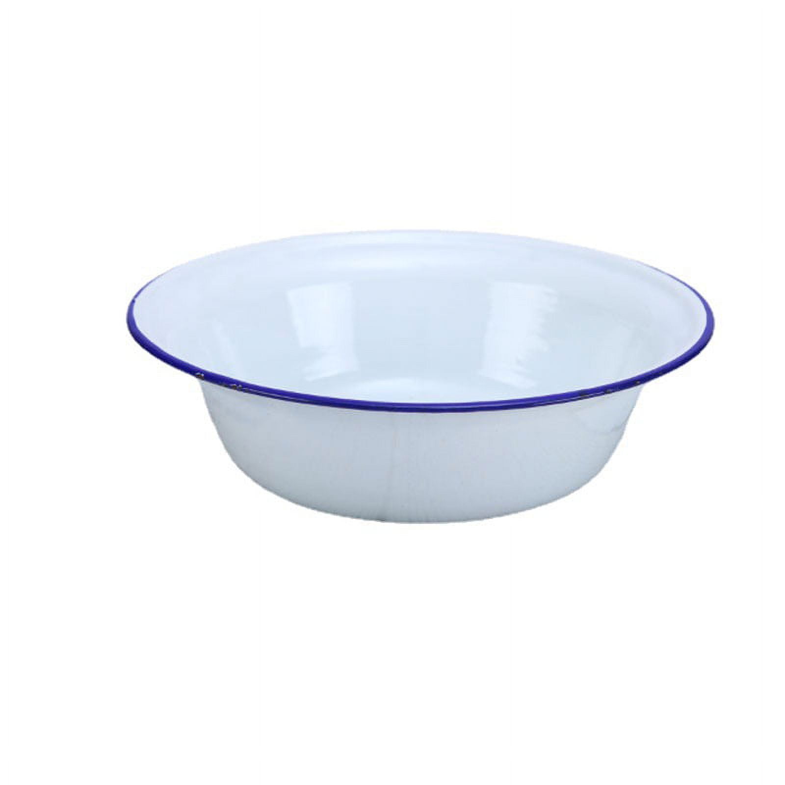 Enamel Bowl Unbreakable Enamelware Serving Bowl Round Mixing Bowl ...