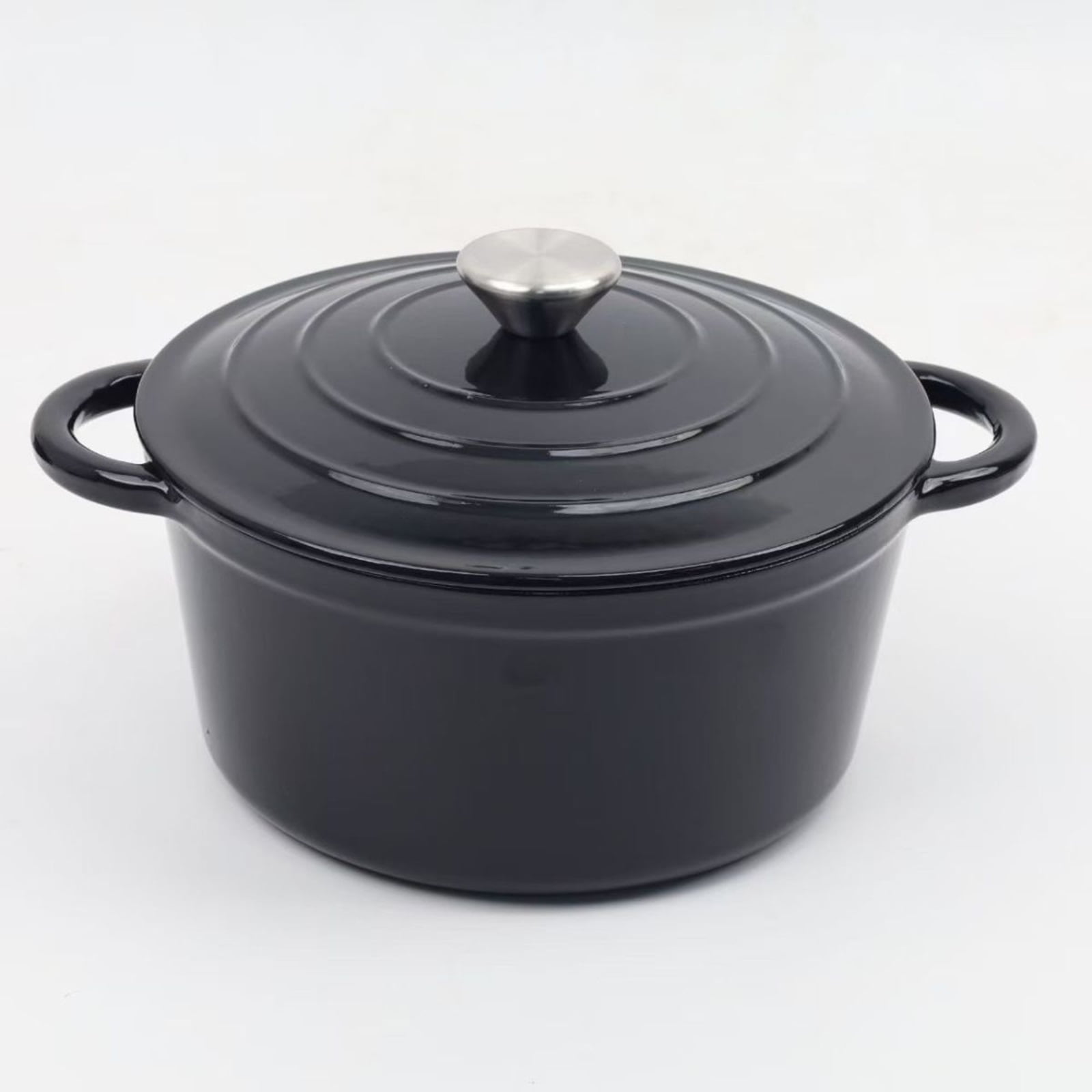 Enamel Cast Iron Oven, Small Heavy-Duty Pot with Lid, Enamel Pot for ...