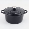 Enamel Cast Iron Oven, Small Heavy-Duty Pot with Lid, Enamel Pot for ...