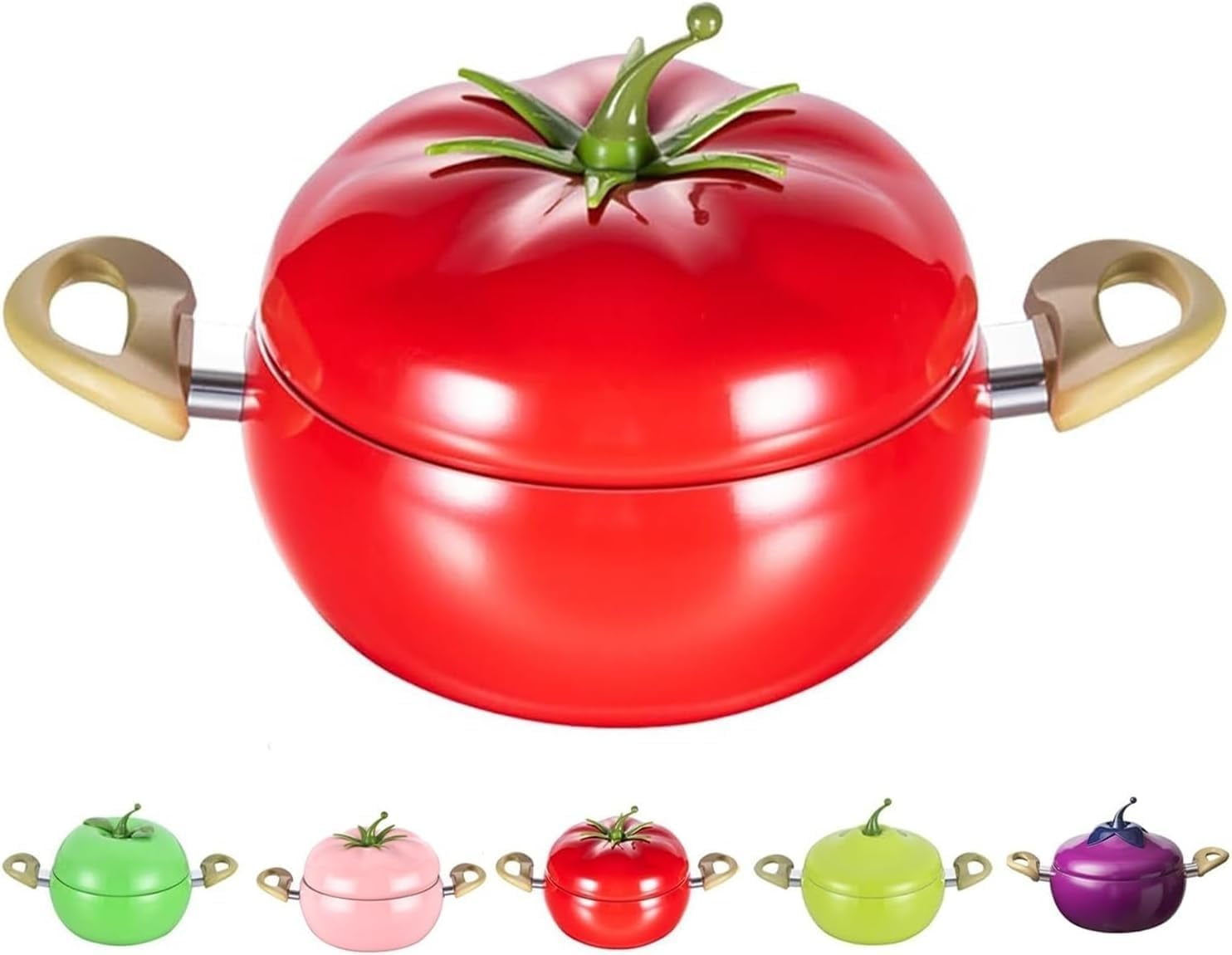 Enamel Cast Iron Stock Pot Tomato Cocotte, Nonstick Soup Pot Pasta Can, Oven Backyard Cooking ...