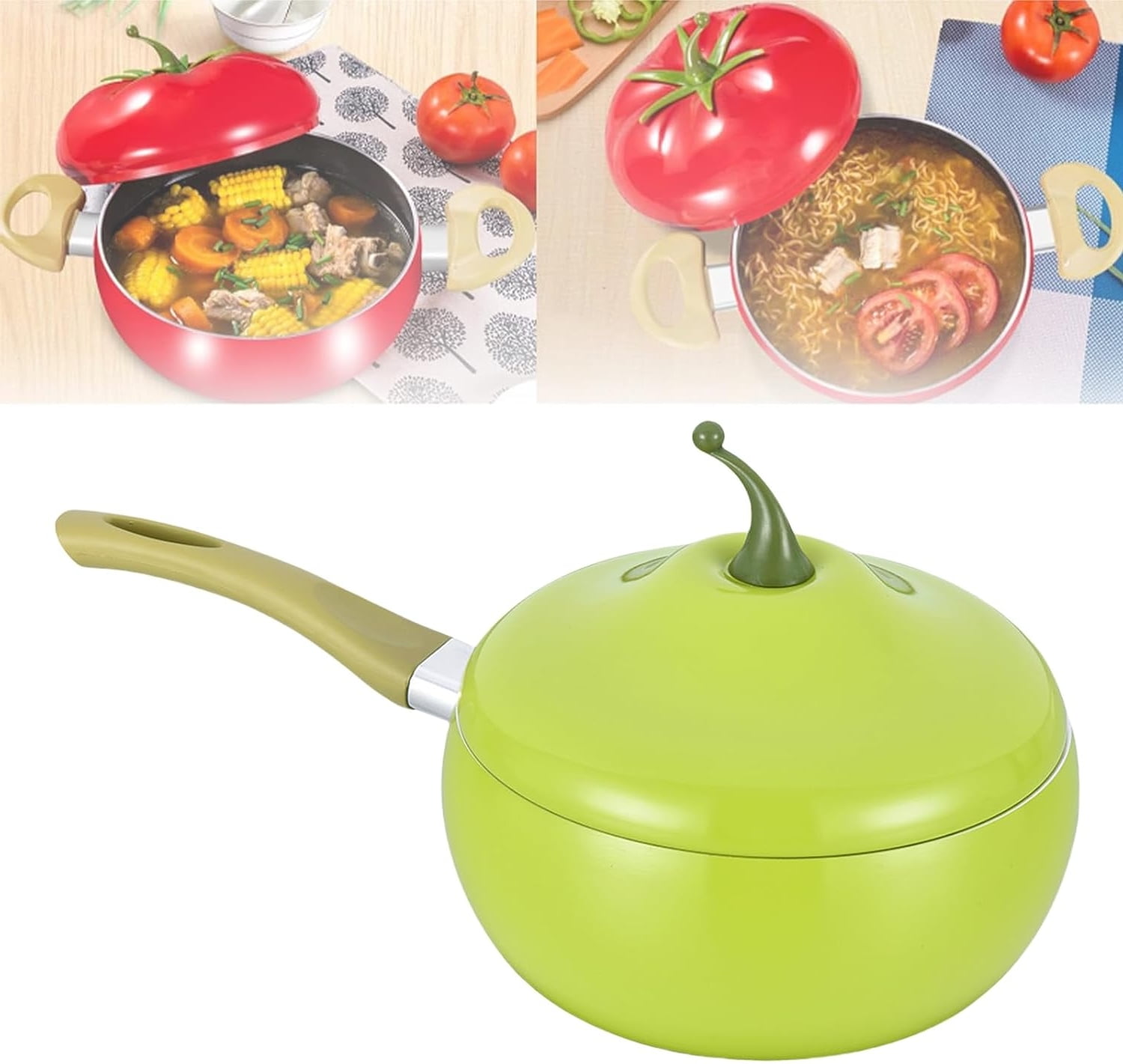 Enamel Cast Iron Stock Pot Tomato Cocotte, Nonstick Soup Pot Pasta Can ...