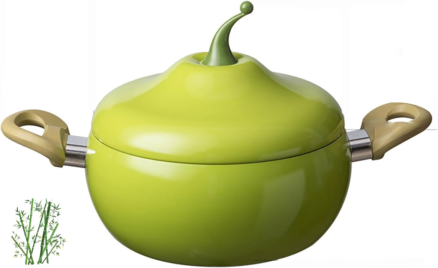 Enamel Cast Iron Stock Pot Tomato Cocotte,Nonstick Soup Pot Pasta Can,Cute Vegetable Shape ...