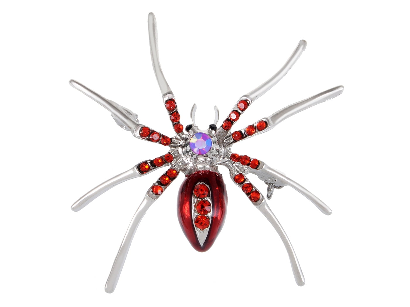 Enamel Crystal Rhinestone Halloween Spider Fashion Jewelry Pin Brooch ...