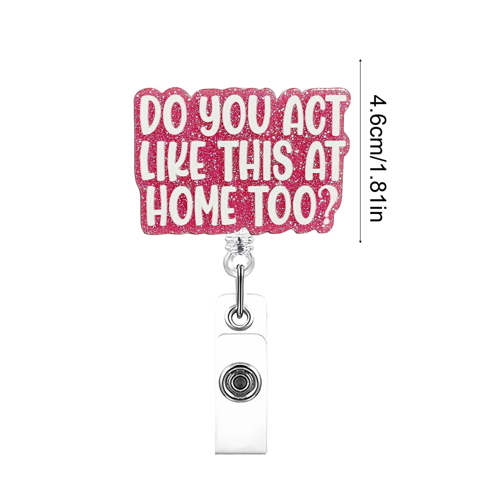 Enamel Funny Retractable Badge Clip | Durable ID Badge Reel for Work ...