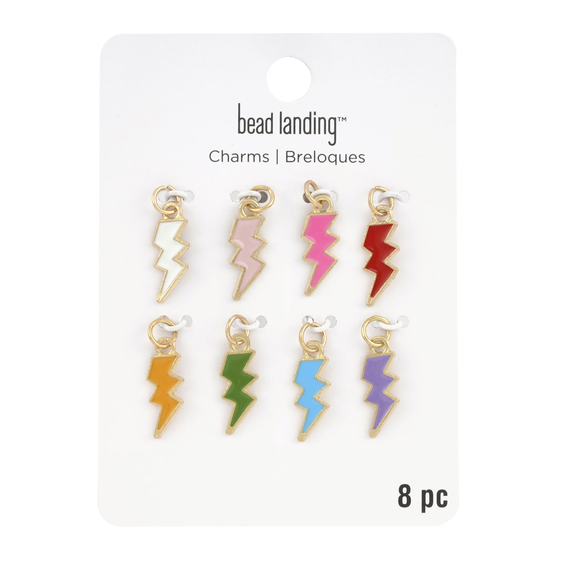 Enamel & Gold Lightning Bolt Charms by Bead Landing™ - Walmart.com