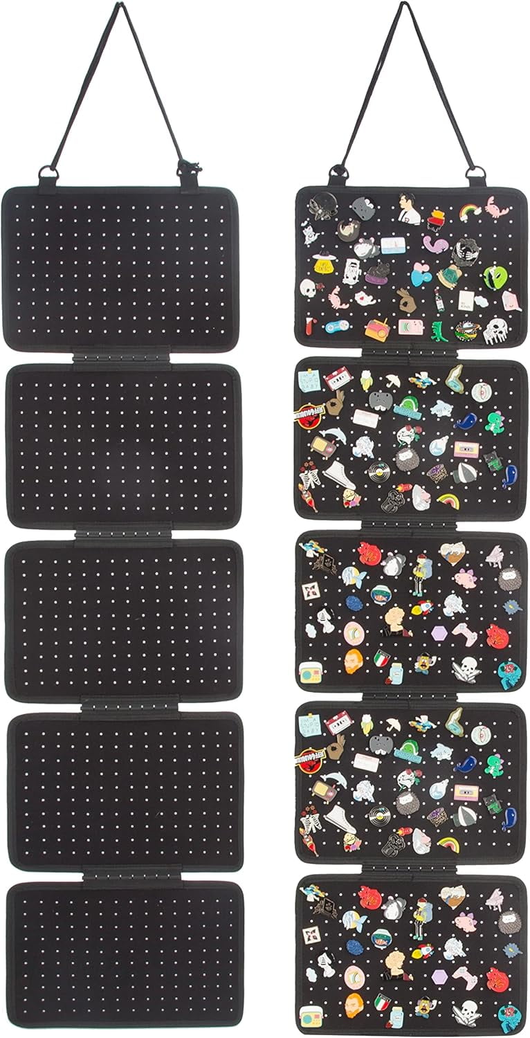 Enamel Lapel Pin Display Panels Organizer with 5 Loose-Leaf Board ...