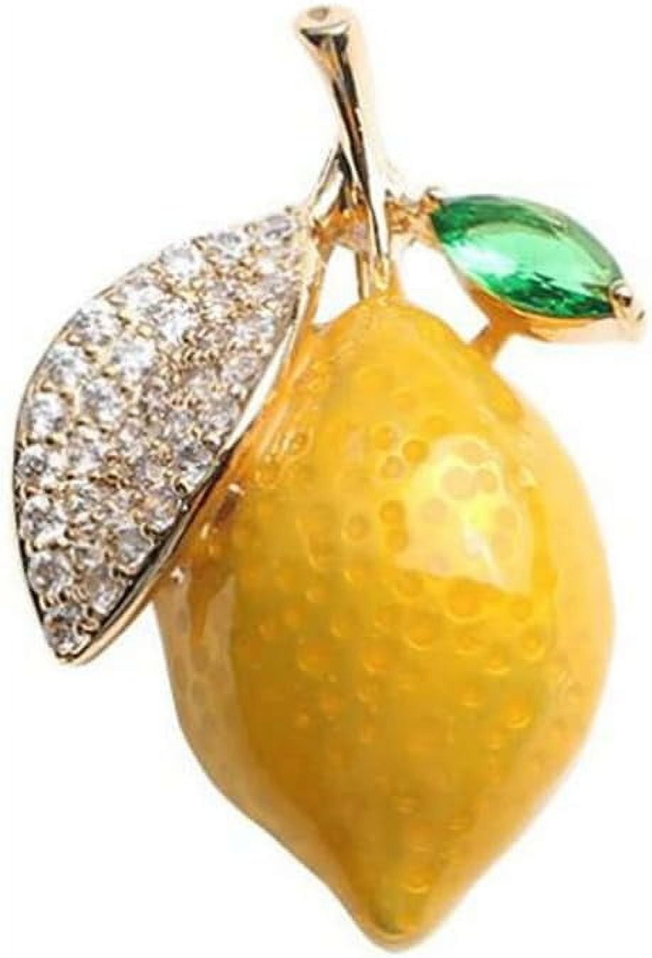 Enl Lemon Brooch - Yellow uit Pin for- Wedding Party Gift - Walmart.com
